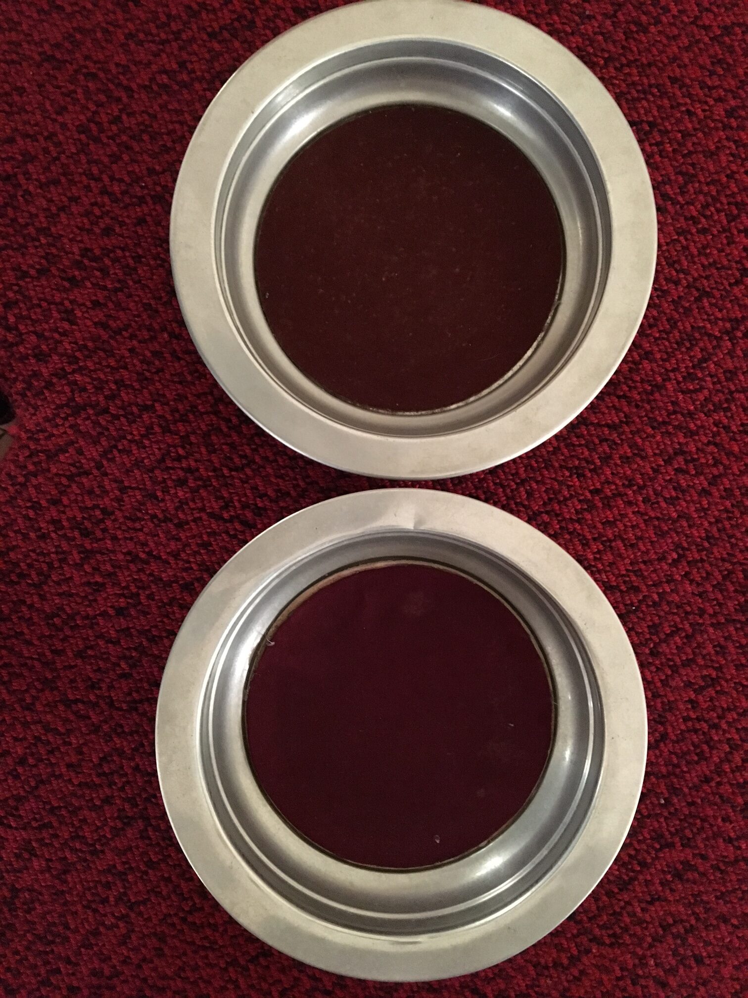 Collection plates - Community of Christ Michigan Mission Center